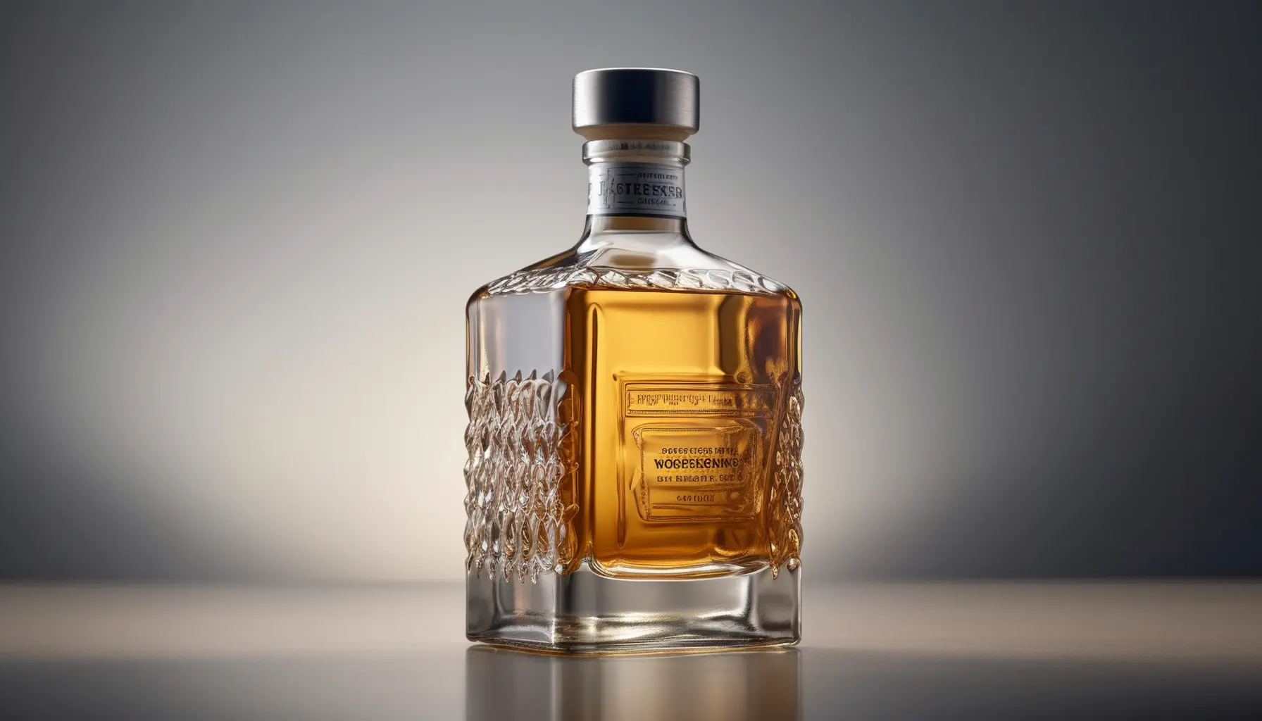 MISA Classic Square Whiskey Bottle - 750ml - TOP Customize Glass Bottle ...